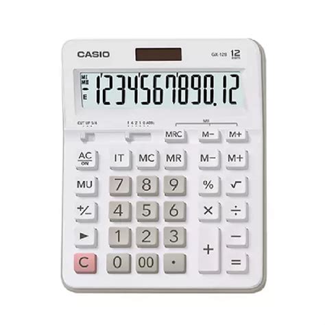 Casio เครื่องคิดเลข คาสิโอ รุ่น Gx 12b We สีขาว ของแท้ 100 Central Online