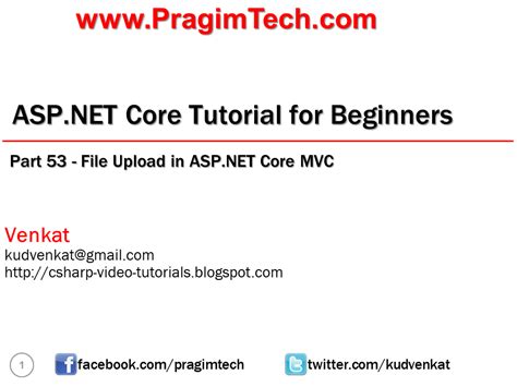 Sql Server Net And C Video Tutorial File Upload In Core Mvc