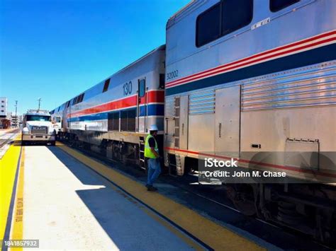 Safety Check On Amtraks Southwest Chief Albuquerque Amtrak Station New