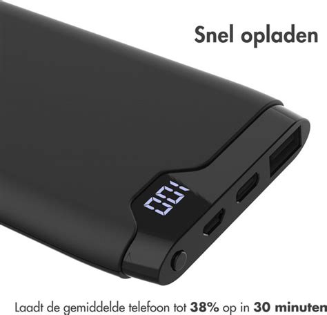 IMoshion Powerbank MAh Snellader Batterij LED Display USB USB C Micro Bol