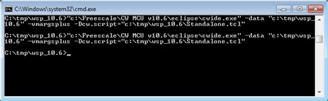 Programming Kinetis With CodeWarrior From The DOS Shell MCU On Eclipse