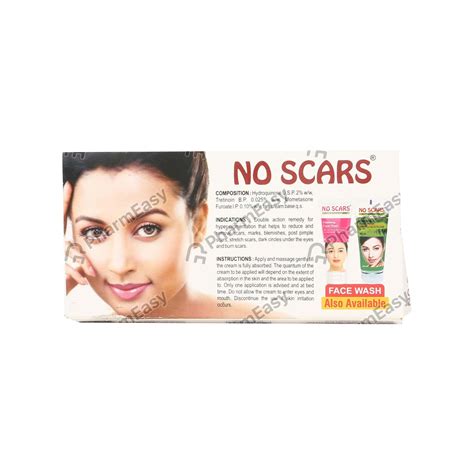 No Scars Cream 20gm Uses Side Effects Dosage Composition And Price