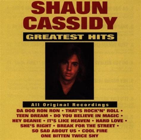 Shaun Cassidy Greatest Hits By Shaun Cassidy 1992 07 14