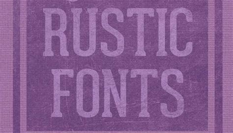 Rustic Fonts Collection Master Bundles