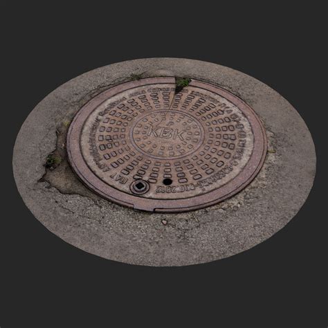 Tapa De Alcantarilla Modelo 3D 2 Max Unknown Ma Free3D