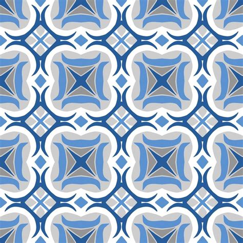 Blue Tone Chevron Zigzag Pattern Design With Aztec Style Seamless Chevron Pattern Vector