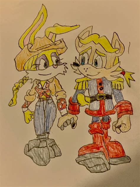 Antoine And Bunnie Sketch By Tie Rex1000000 On Deviantart