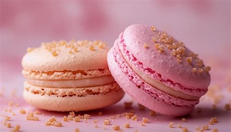 Premium Photo Closeup Of Multicolored Macaroon