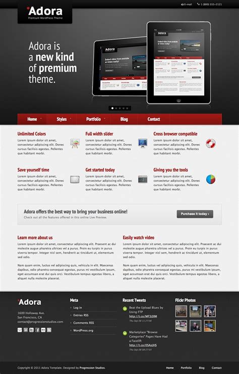 Css Templates Codecanyon Business Portfolio Portfolio Css Templates