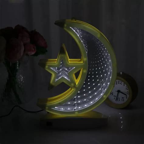 3 D Infinity Tunnel Lights Star Mirror Led Illusion Wall Table Lamp £14