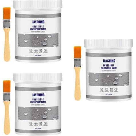 3x Mastic Isolant Imperméable À Leau Agent Anti Revêtement De Brosse