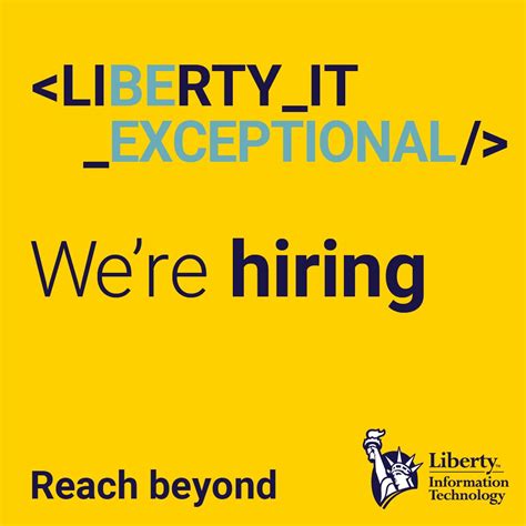 Liberty It On Linkedin Were Hiring Senior Software Engineers And A