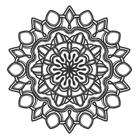 曼陀羅花圖矢量 插圖 繪畫 符號向量圖案素材免費下載，png，eps和ai素材下載 Pngtree