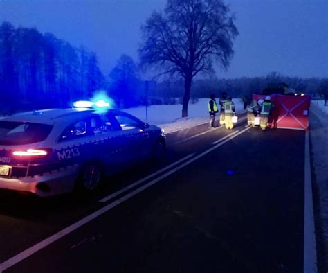 Tragiczny wypadek na DK 63 Mężczyzna nie żyje Białystok Super Express