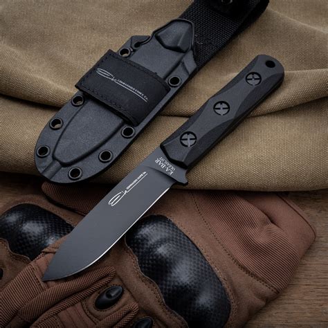 Ka Bar John Ek Commando Model 51 Fixed Blade 1095 Drop Point Blade