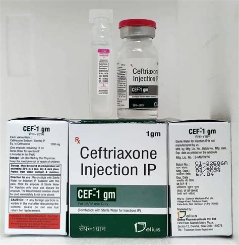 Ceftriaxone Injection 1gm At ₹ 17 Vial Ceftriaxone Injection In