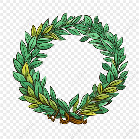 월계관 클립 아트 Illustrativo 월계관 모양의 화환 만화 벡터명예 Png 일러스트 무료 다운로드 Lovepik