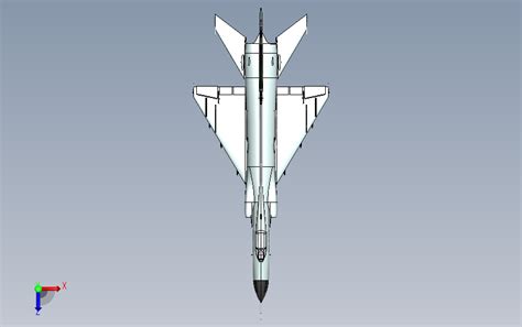 简易歼 8f战斗机三维建模图纸 Solidworks设计solidworks 2008模型图纸下载 懒石网