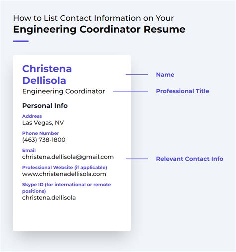 Engineering Coordinator Resume Examples And Templates