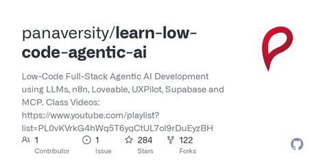 Github Panaversity Learn Low Code Agentic Ai Low Code Full Stack Agentic Ai Development Using