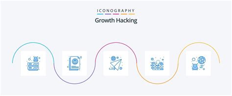 Hacking Blue 5 Icon Pack Including Firewall Brick Insect Spam