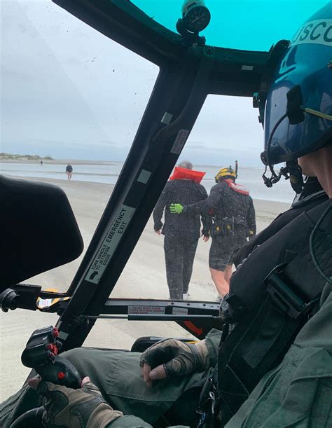 Photo Release Coast Guard Rescues 3 From Capsized Vessel Near Kiawah