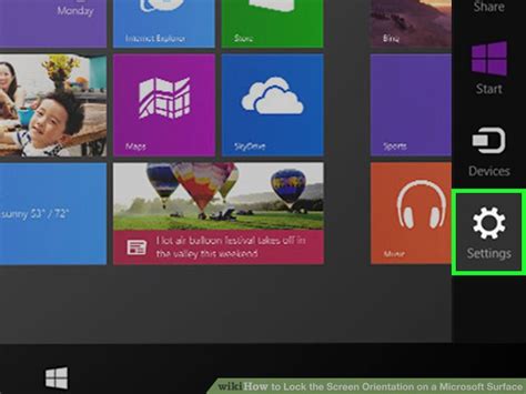 How To Lock The Screen Orientation On A Microsoft Surface Steps
