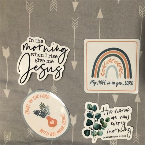 Bundle Of 10 Faith Based Stickers Waterproof Sticker Bundle Pick Ten