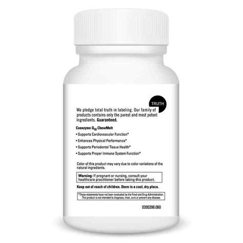 Coenzyme Q10 Chewmelt 100 Mg Davinci Labs