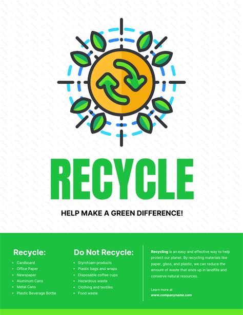 Green Recycle Campaign Poster