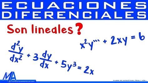 Descubre fácilmente cómo identificar una ecuación diferencial lineal y