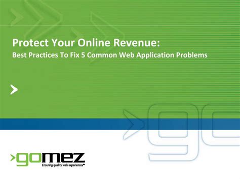 pdf best practices to fix 5 common web application problems web
