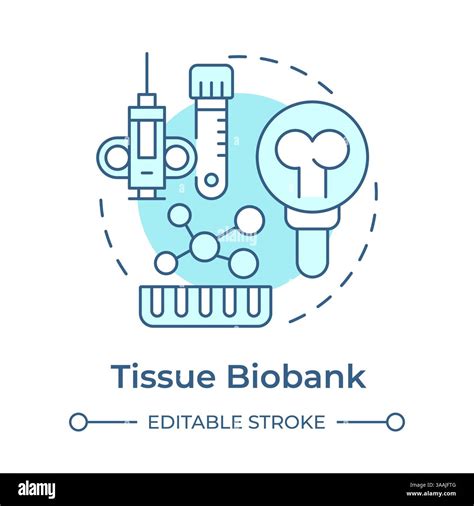Tissue Biobank Soft Blue Concept Icon Stock Vector Image And Art Alamy