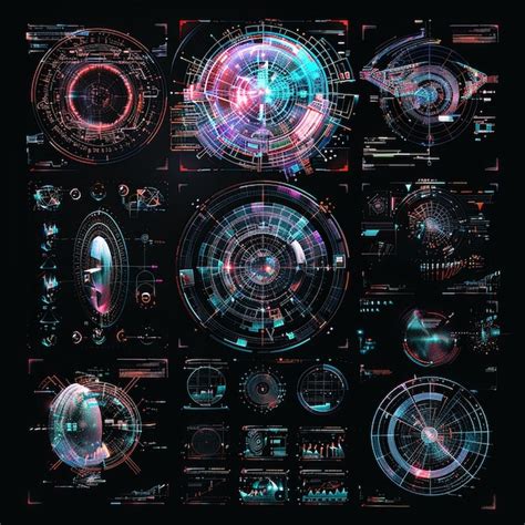 Premium Photo Futuristic HUD Callouts Futuristic Elements Vector