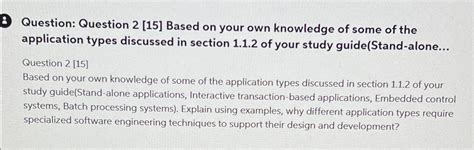 Solved 3 ﻿question Question 2 [15] ﻿based On Your Own