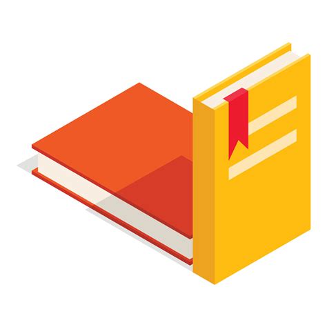 Textbook Icon Isometric Style 15386591 Vector Art At Vecteezy