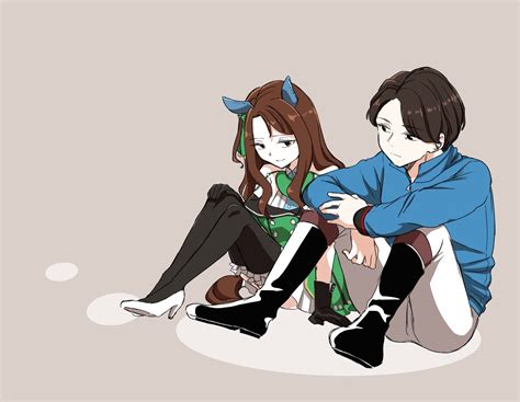 King Halo And Fukunaga Yuuichi Umamusume Drawn By Poteopoteomot