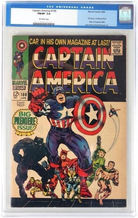 Captain America 100 Cgc 70 Ow 1st Solo Issue Auction