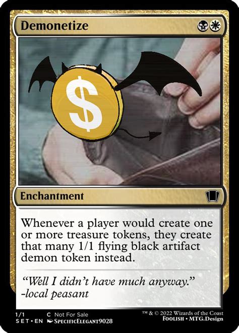 Demon And Money So Demonetize Haha Get It I Mean The Money Is Turning Into A Demon And It Could