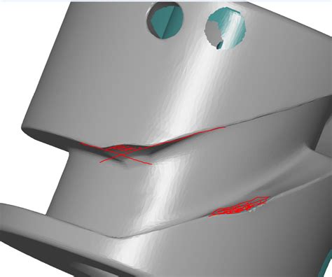 mesh editing fixing bumps in curvature surface 3d inspection and mesh