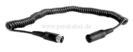 Spiralkabel m DIN Kabel Verlängerung Stecker polig