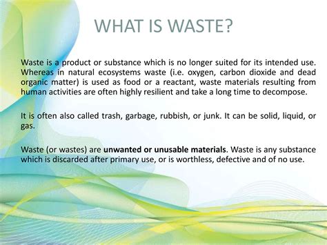 Waste Waste Management Reduce Reuse And Recycleppt