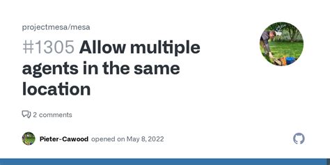 Allow Multiple Agents In The Same Location Issue 1305 Projectmesa
