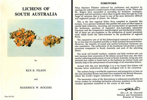 Lichens Of South Australia Anbg Lichen Website