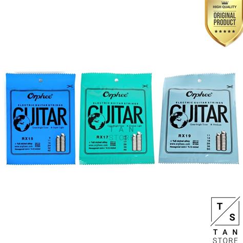 Jual Original Senar String Gitar Listrik Elektrik Orphee Rx15 Rx17 Rx19 Shopee Indonesia