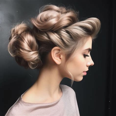Premium Ai Image Photo Of Twisted Updo