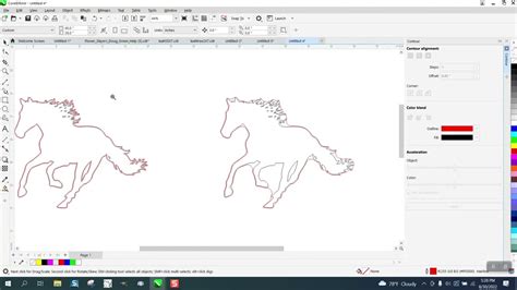 corel draw tips and tricks make your contour cut line smooth youtube