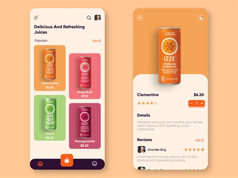 Online Juice App Ui Design On Behance