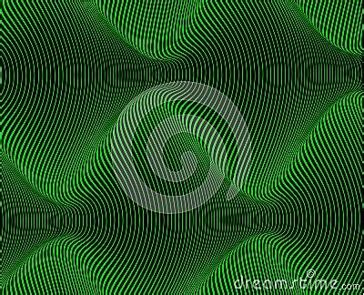 Abstract Background Of Diagonal Lines Curved In A Sinusoid Long Smooth