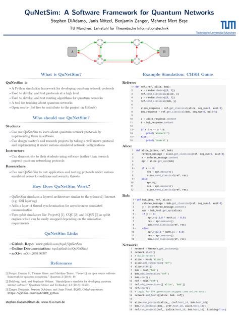 PDF QuNetSim A Software Framework For Quantum Networks
